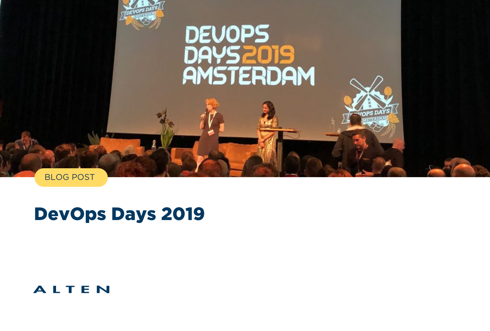 Event: DevOps Days 2019 - ALTEN Netherlands