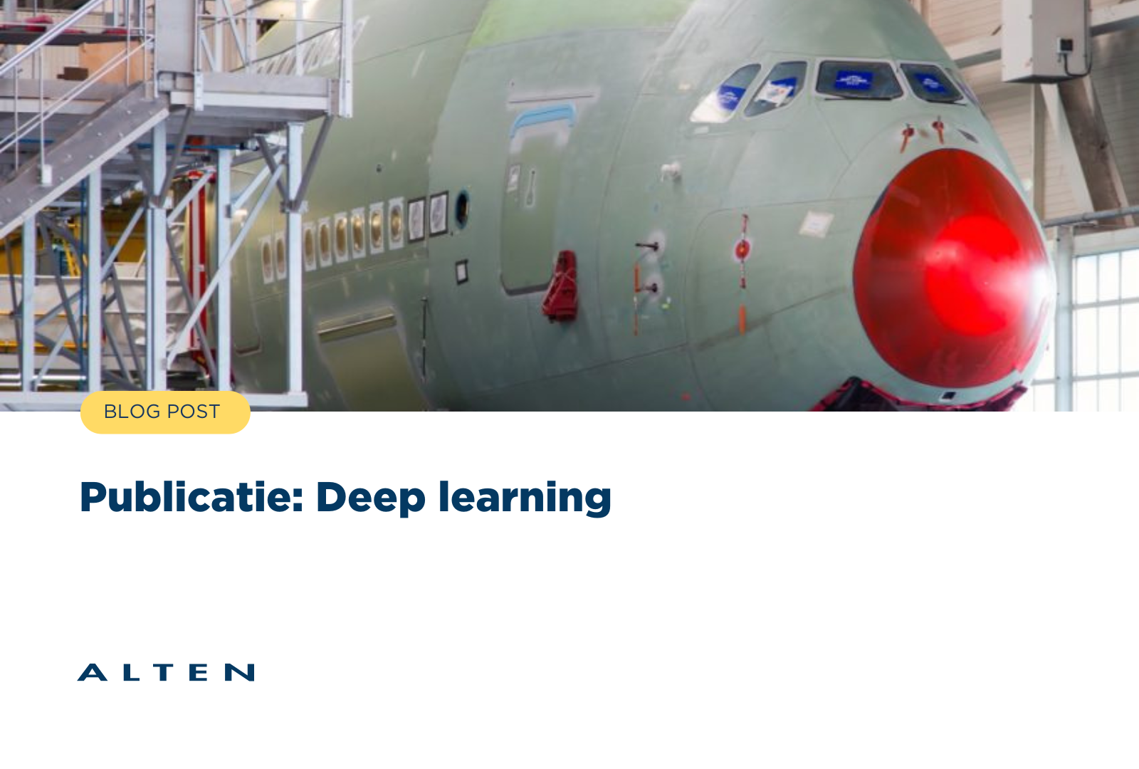 Publicatie: Deep learning - ALTEN Netherlands