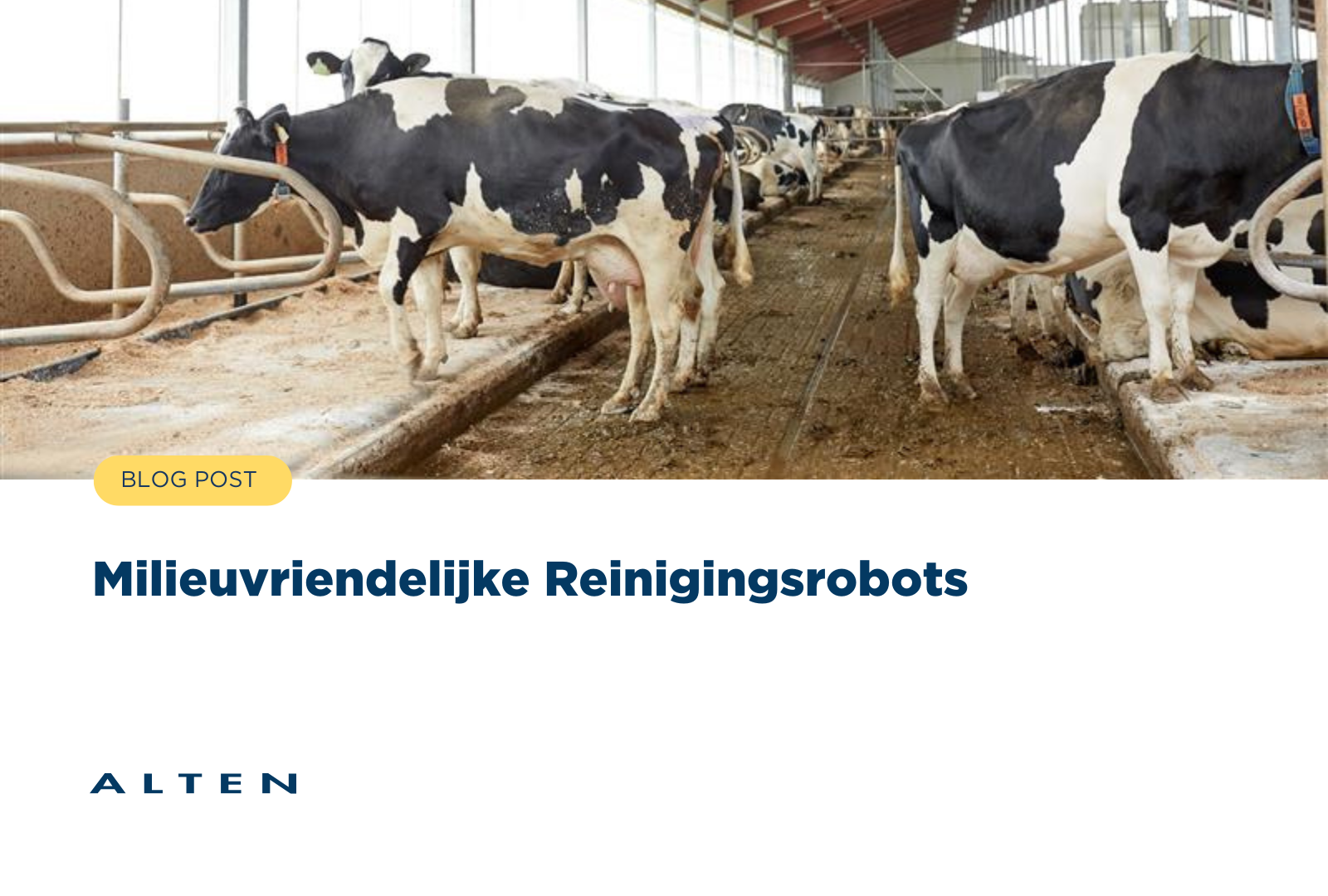 Milieuvriendelijke reinigingsrobots - ALTEN Netherlands