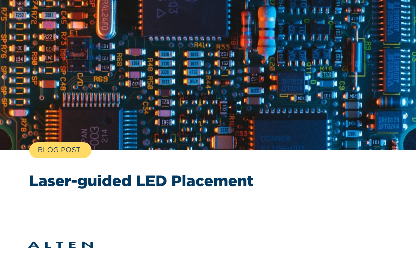 Laser-guided LED Placement - Alten Netherlands